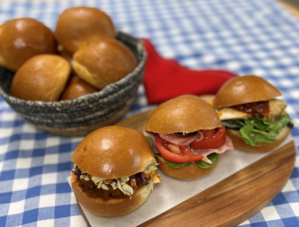 Brioche Slider Roll available from French Bakery Christchurch NZ